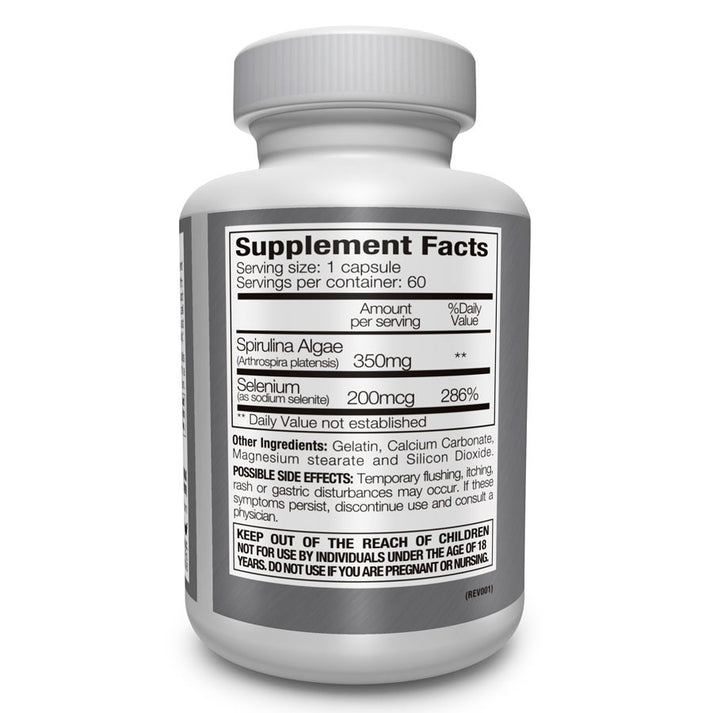 Pastillas de Selenio 200 mcg con Espirulina 350 mg Integrada – Paleolife